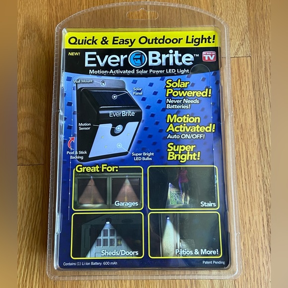 As Seen On TV | Other | New Everbrite Motionactivated Solar Power Led ...